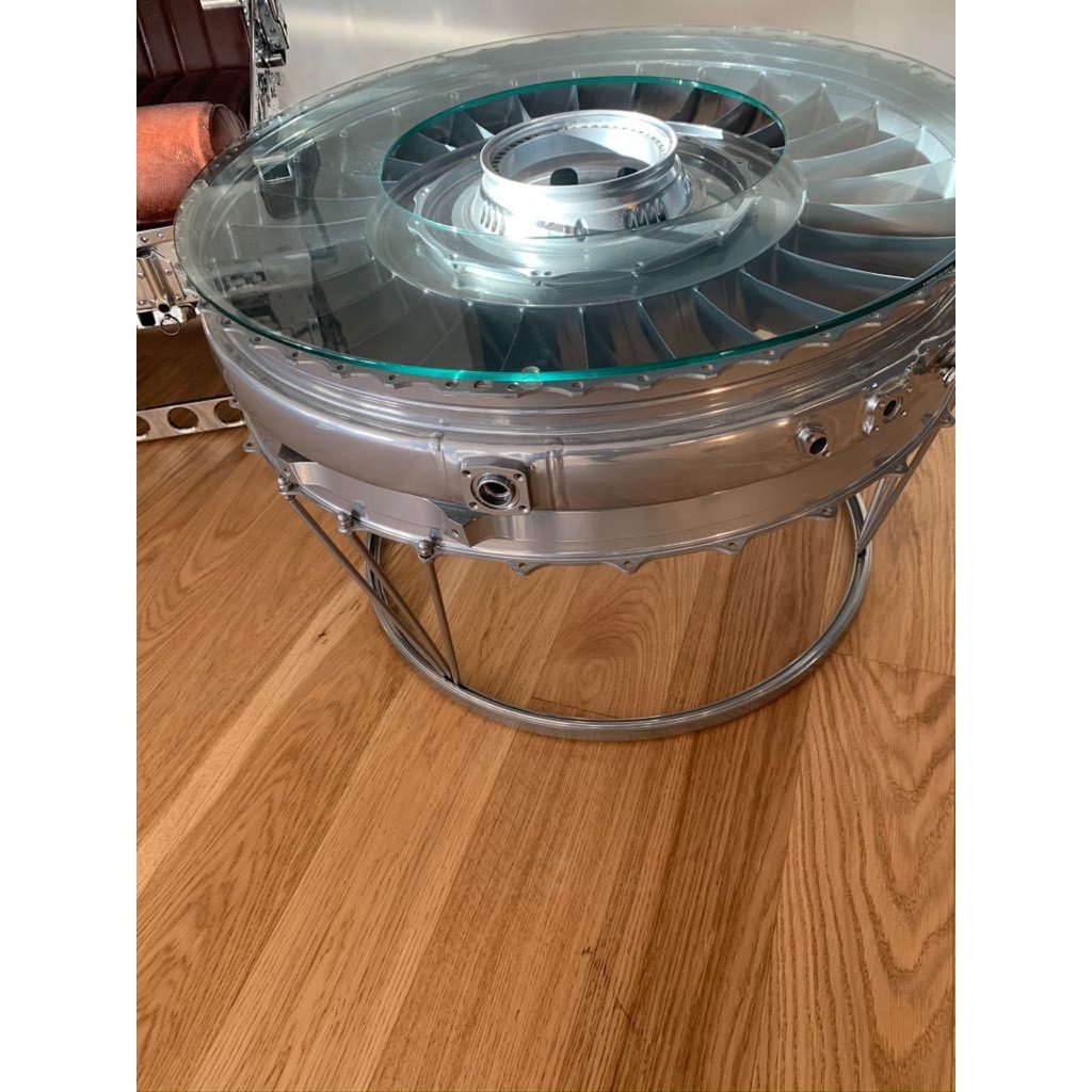 RAF Tornado Rolls Royce Engine Coffee Table - Aviation and Binoculars