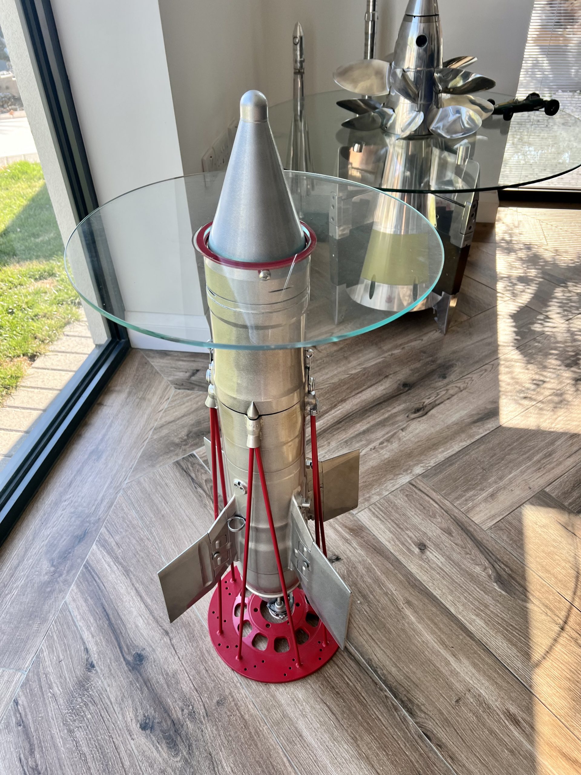 Rocket Coffee Table - Aviation and Binoculars