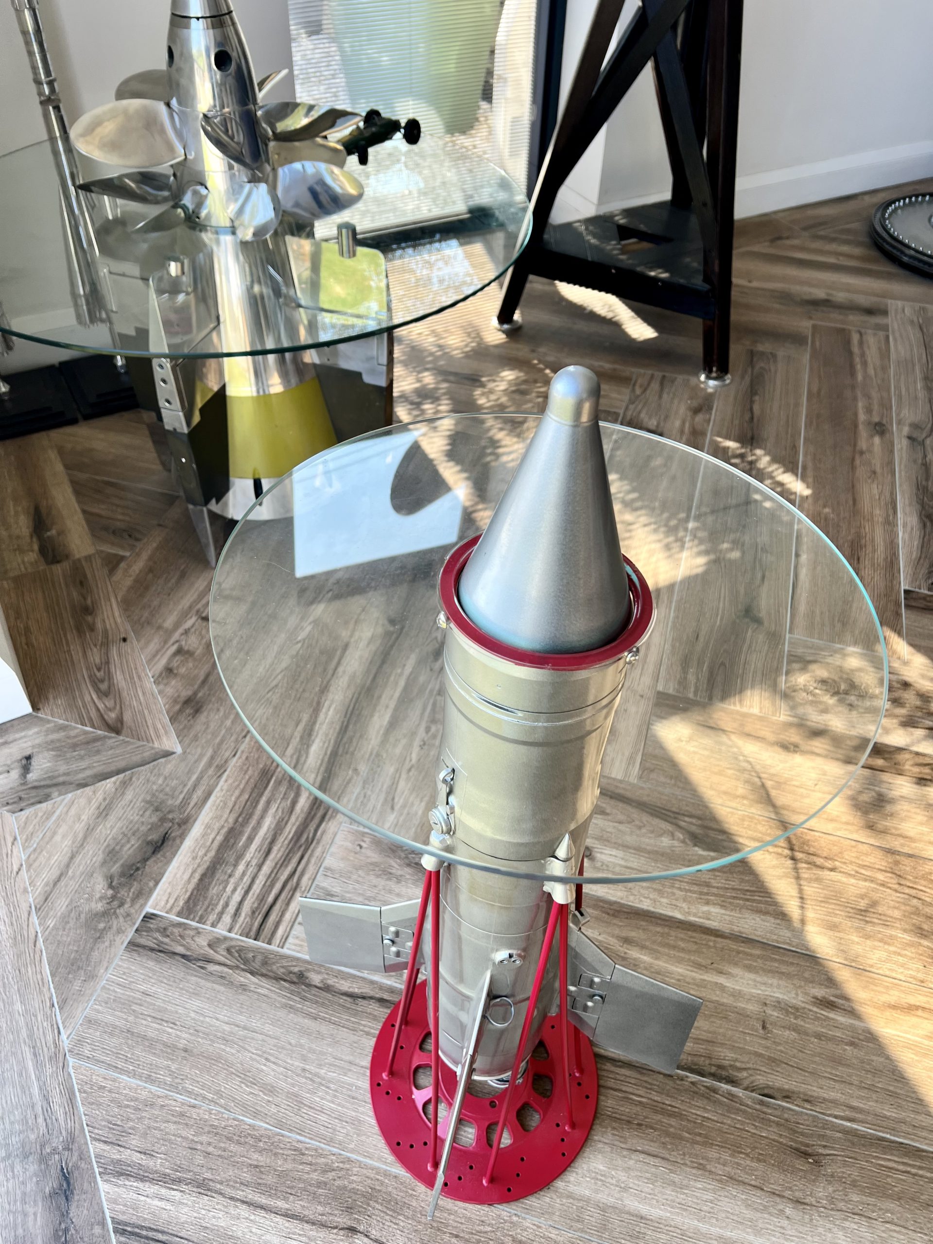 Rocket Coffee Table - Aviation and Binoculars