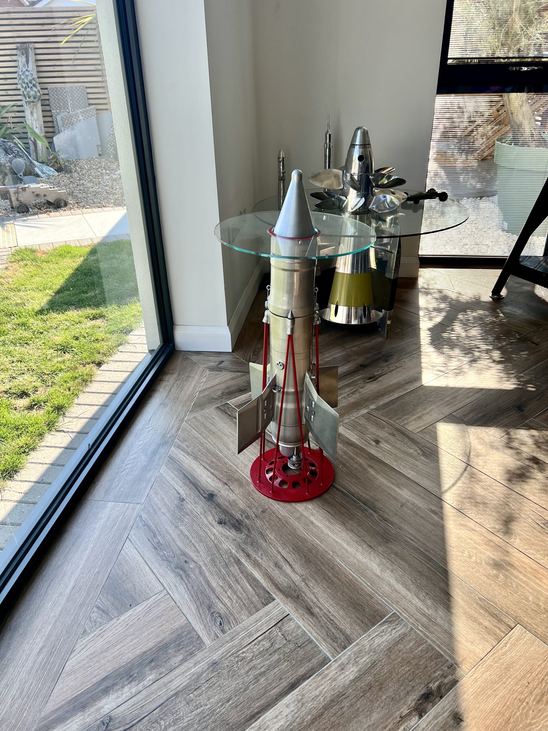 Rocket Coffee Table - Aviation and Binoculars